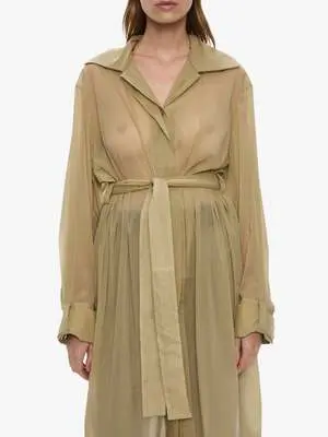 Christopher Esber Lucent Mottled Sheer Chore Jacket