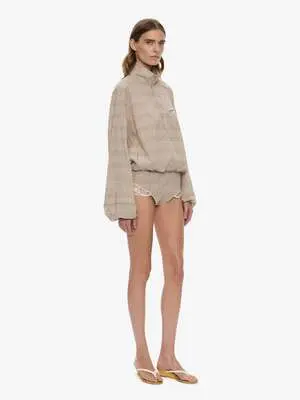 Christopher Esber Batiste Embroidered Handkerchief One Piece - Neutral