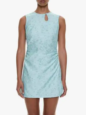 Christopher Esber Light Leak Jacquard Loophole Mini Dress