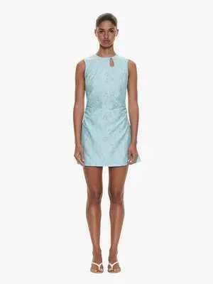 Christopher Esber Light Leak Jacquard Loophole Mini Dress