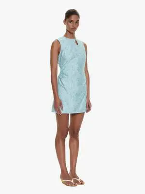 Christopher Esber Light Leak Jacquard Loophole Mini Dress