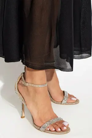 JIMMY CHOO Moza Crystal-embellished Heeled Sandals