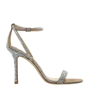 JIMMY CHOO Jimmy Choo Moza Crystal-Embellished Heeled Sandals