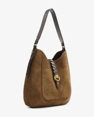 Isabel Marant Étoile Altay Hobo Bag In Suede Calfskin
