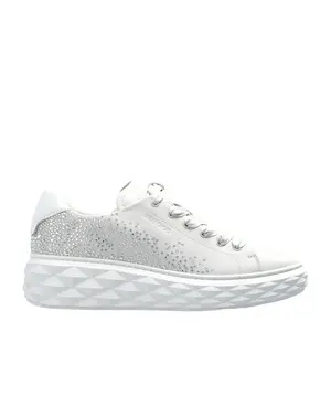 JIMMY CHOO Lace-up Sneakers - White