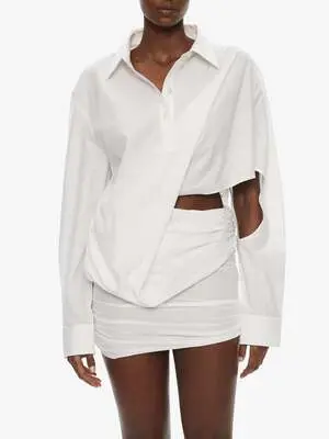 Christopher Esber Aiba Draped Shirt Dress