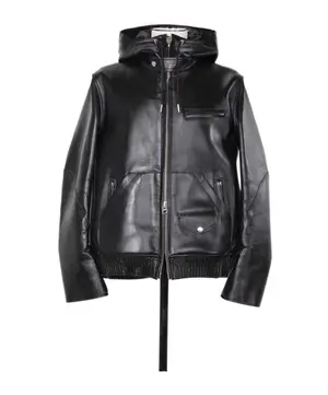 Sacai Leather Blouson - Black