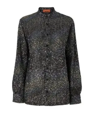 Missoni Sequin-embellished Zigzag Shirt