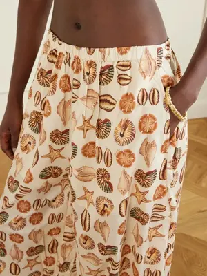 Farm Rio Printed Cotton Balloon Pants