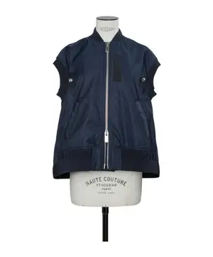Sacai Nylon Twill Vest - Navy