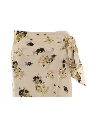 Isabel Marant Étoile Floral Printed Side Slit Skirt