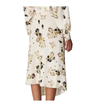 Isabel Marant Étoile Floral Printed Side Slit Skirt