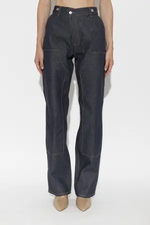 Victoria Beckham Belt Loop Jeans