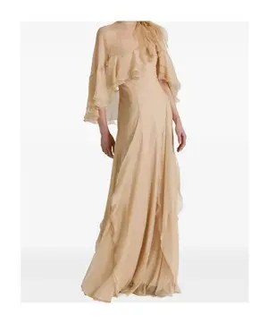 Alberta Ferretti Silk Chiffon Gown