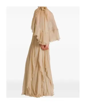 Alberta Ferretti Silk Chiffon Gown