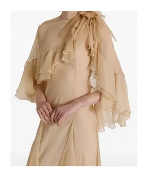 Alberta Ferretti Silk Chiffon Gown