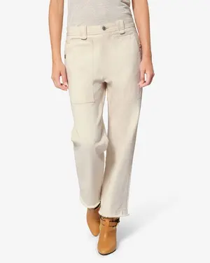 Isabel Marant Étoile Ermina Striped Wide-leg Pants - Off White