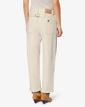 Isabel Marant Étoile Ermina Striped Wide-leg Pants - Off White