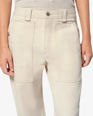Isabel Marant Étoile Ermina Striped Wide-leg Pants - Off White