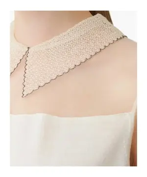 Fabiana Filippi Sleeveless Knit Top With Peter Pan Collar
