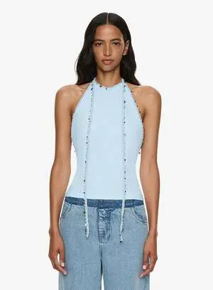 Christopher Esber Beach Quartz Halter Top - Blue