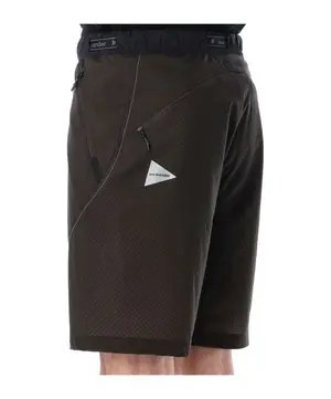 AND WANDER Breath Rip Mesh Pocket Shorts