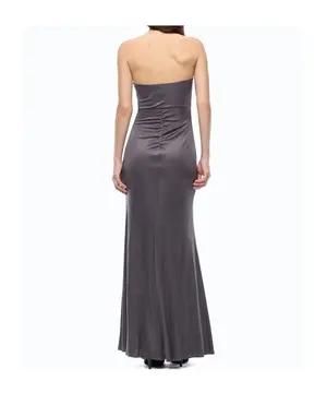 Pinko Long Slip Dress With Front Knot