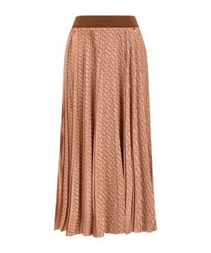 Herno Pleated Midi Skirt - Nude