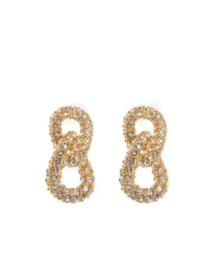 Isabel Marant Étoile Crystal Embellished Drop Earrings - Gold
