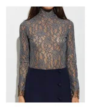 Valentino Garavani High-necked Long-sleeved Bodysuit