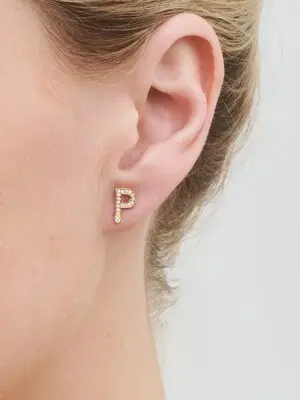 Sophie Bille Brahe P Stud Earrings