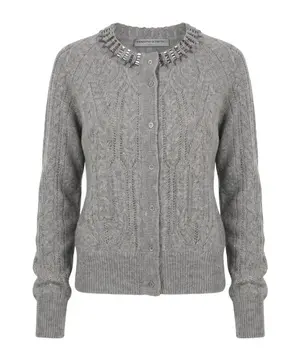 Ermanno Scervino Crew-neck Knit Sweater - Grey