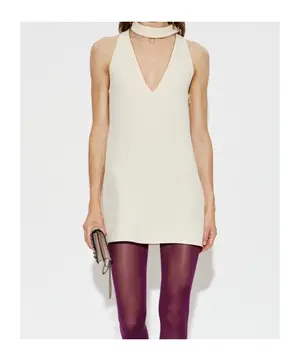 Valentino Garavani Sleeveless V-neck Dress - No