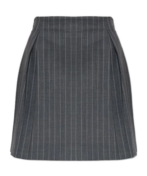 Valentino Garavani Striped Skirt - Grey