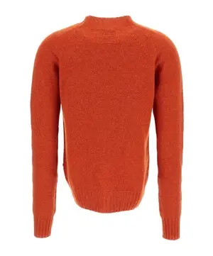 DRUMOHR Long-sleeved Sweater With Stand Collar And Ribbed Trim