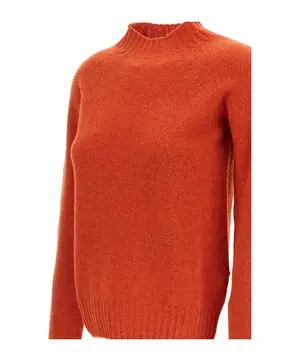 DRUMOHR Long-sleeved Sweater With Stand Collar And Ribbed Trim