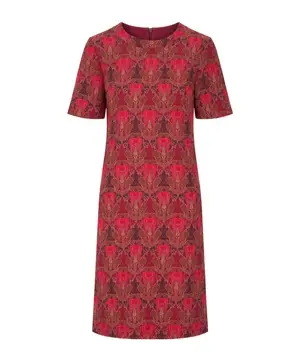 LAURA URBINATI Short-sleeved Dress - Red