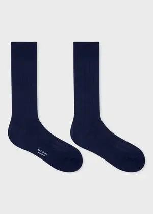 Paul Smith Multicolour Ribbed Socks Six Pack