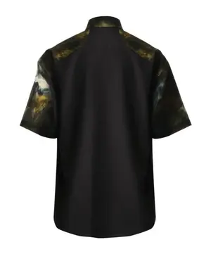 AND WANDER X Roa Abstract Print Short Sleeve Shirt