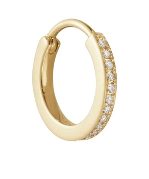 Sophie Bille Brahe Hoop Diamond Earrings - Yellow