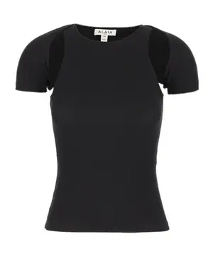 Alaïa Crew-neck Top - Black