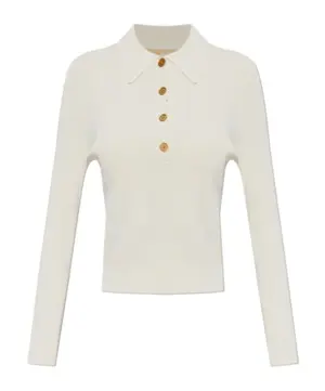 Michael Kors Long-sleeved Polo Shirt - White