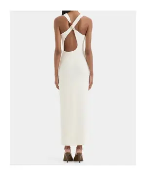 SIR. Saba Cross-back Maxi Dress With Beaded Embellishments - Ivory