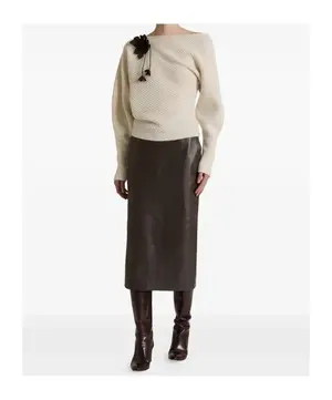 Alberta Ferretti Wide Boat-neck Sweater