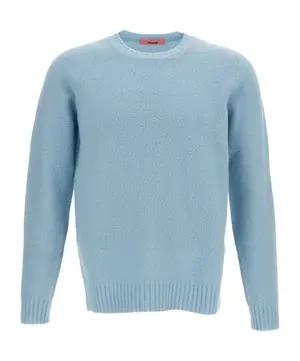 DRUMOHR Long-sleeve Crew-neck Sweater - Blue