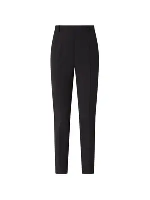 Pinko Pressed-crease Slim-fit Trousers - Black