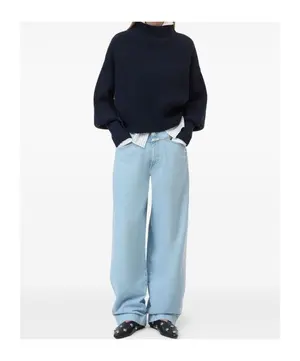 Closed Cuffed-sleeves Sweater