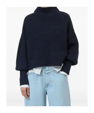 Closed Cuffed-sleeves Sweater