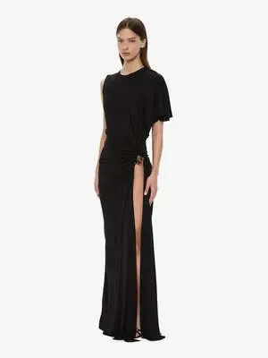 Christopher Esber Bezel Quartz Draped Tank Dress