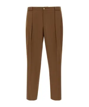 BRIGLIA 1949 Pleated Casual Pants - Brown